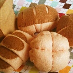 DIY felt Lovely bread set5 in 1 PDF tutorial and pattern | Etsy