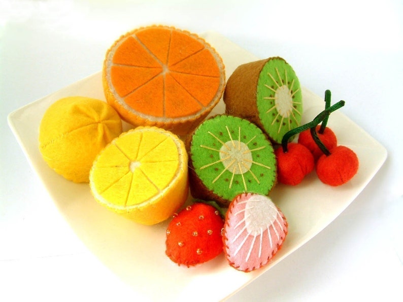 DIY Lovely Fruit Set(lemon,orange,kiwi,cherry,strawberry)--pdf Pattern ...