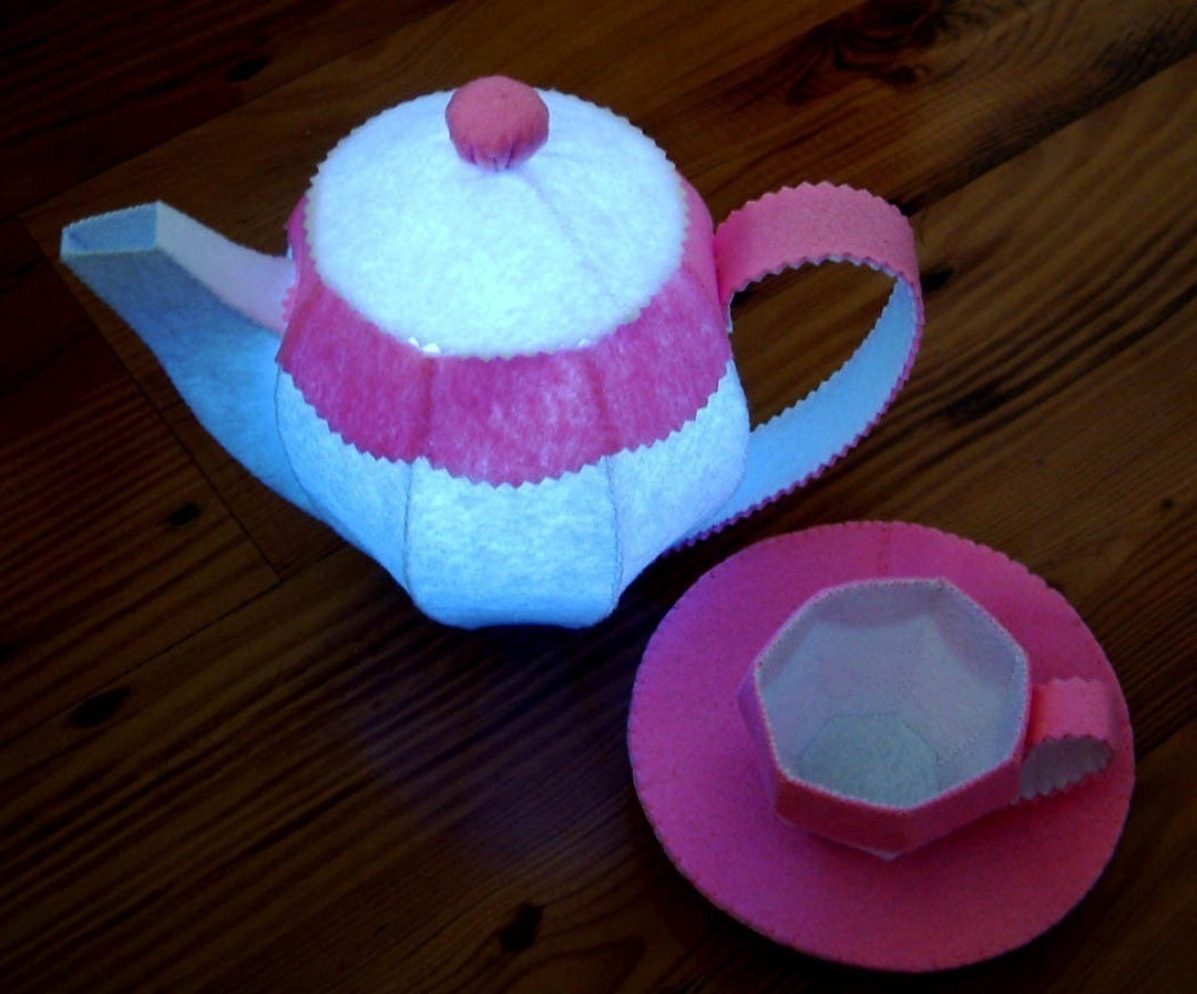 Flaring Felt Tea Setpdf Pattern via Emailt01 - Etsy