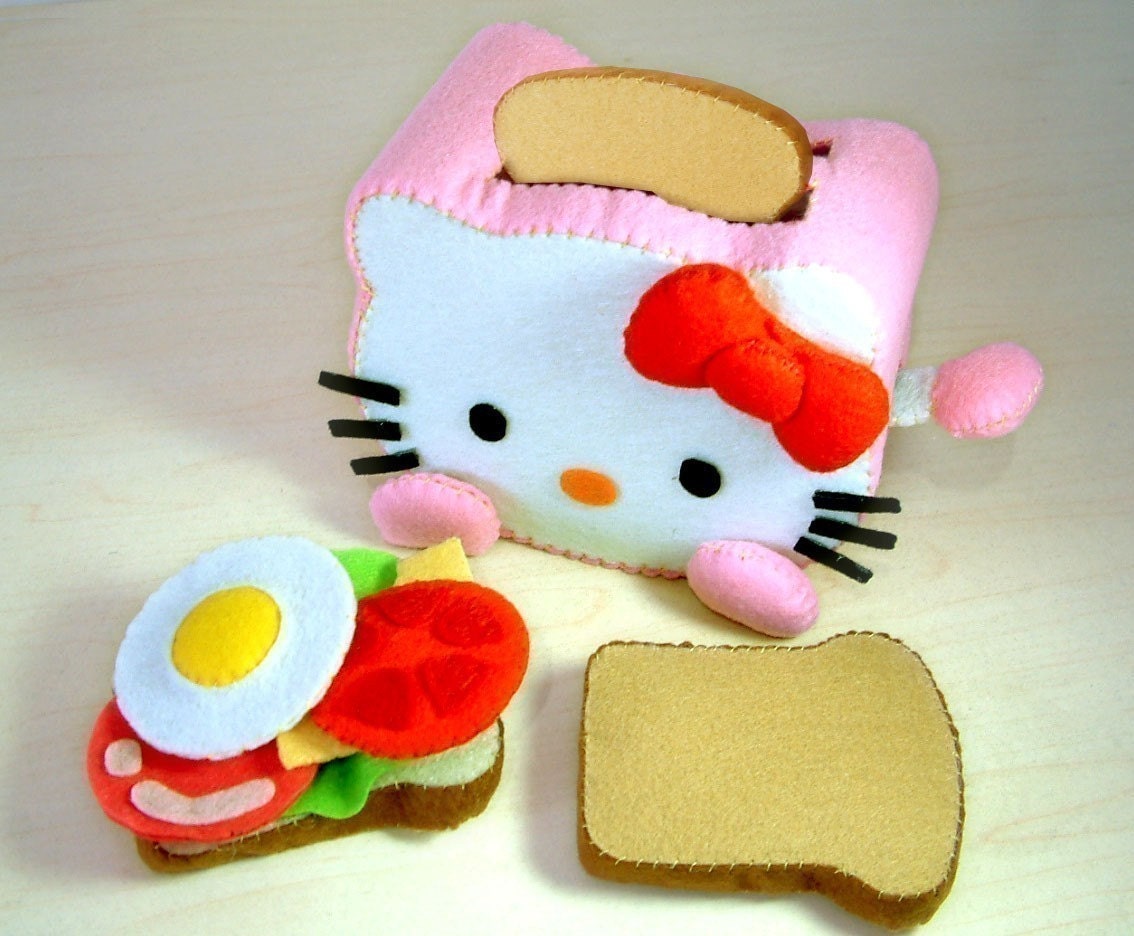 DIY felt Toaster and SandwichPDF Pattern via EmailT03 | Etsy