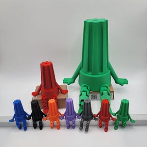 Wire Nut Buddy Articulating Desktop Toy - Etsy
