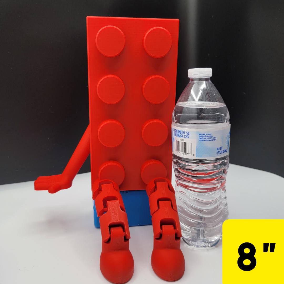 Brick Buddy Articulating Desktop Toy - Etsy