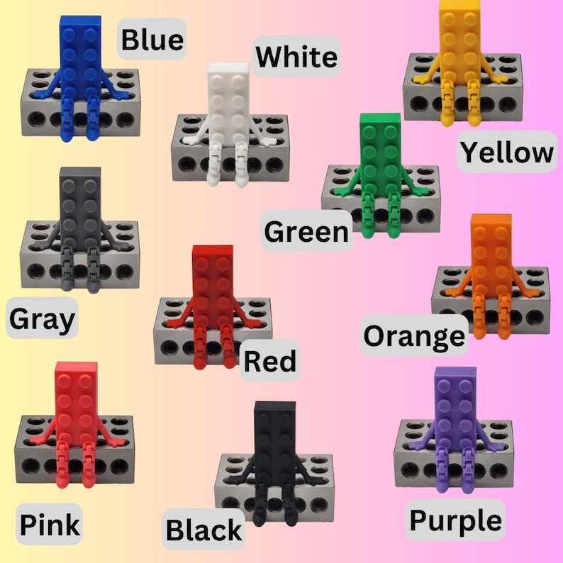 Brick Buddy Articulating Desktop Toy - Etsy