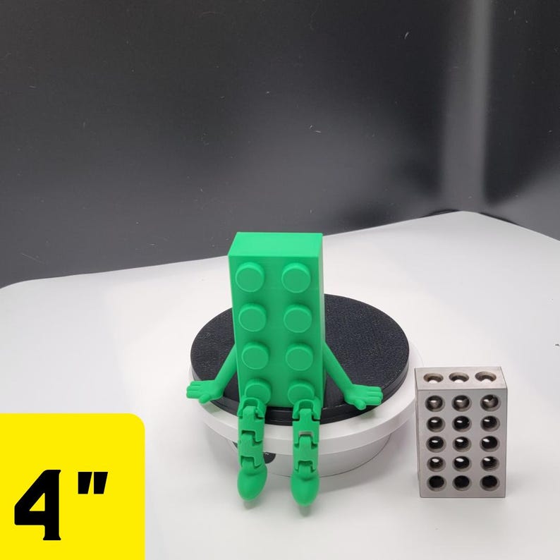 Brick Buddy Articulating Desktop Toy - Etsy