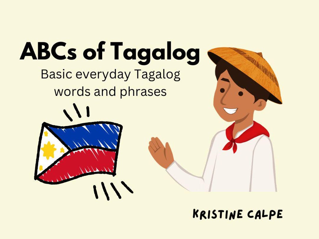 Abcs of Tagalog: Basic Everyday Tagalog Words and Phrases - Etsy