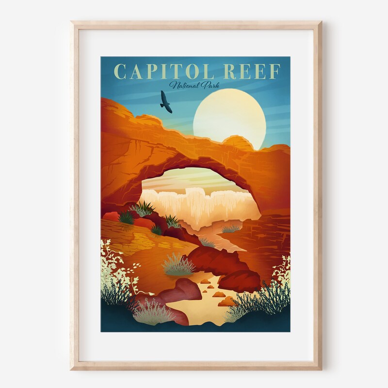 Capitol Reef Poster - Etsy