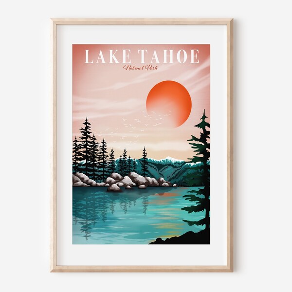 Lake Tahoe State Park Poster - Etsy