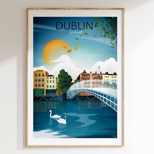 Dublin Map Minimalist Map Dublin Print Dublin Poster - Etsy