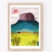Big Bend Print National Park Poster | Texas Wall Art | Travel Poster ...
