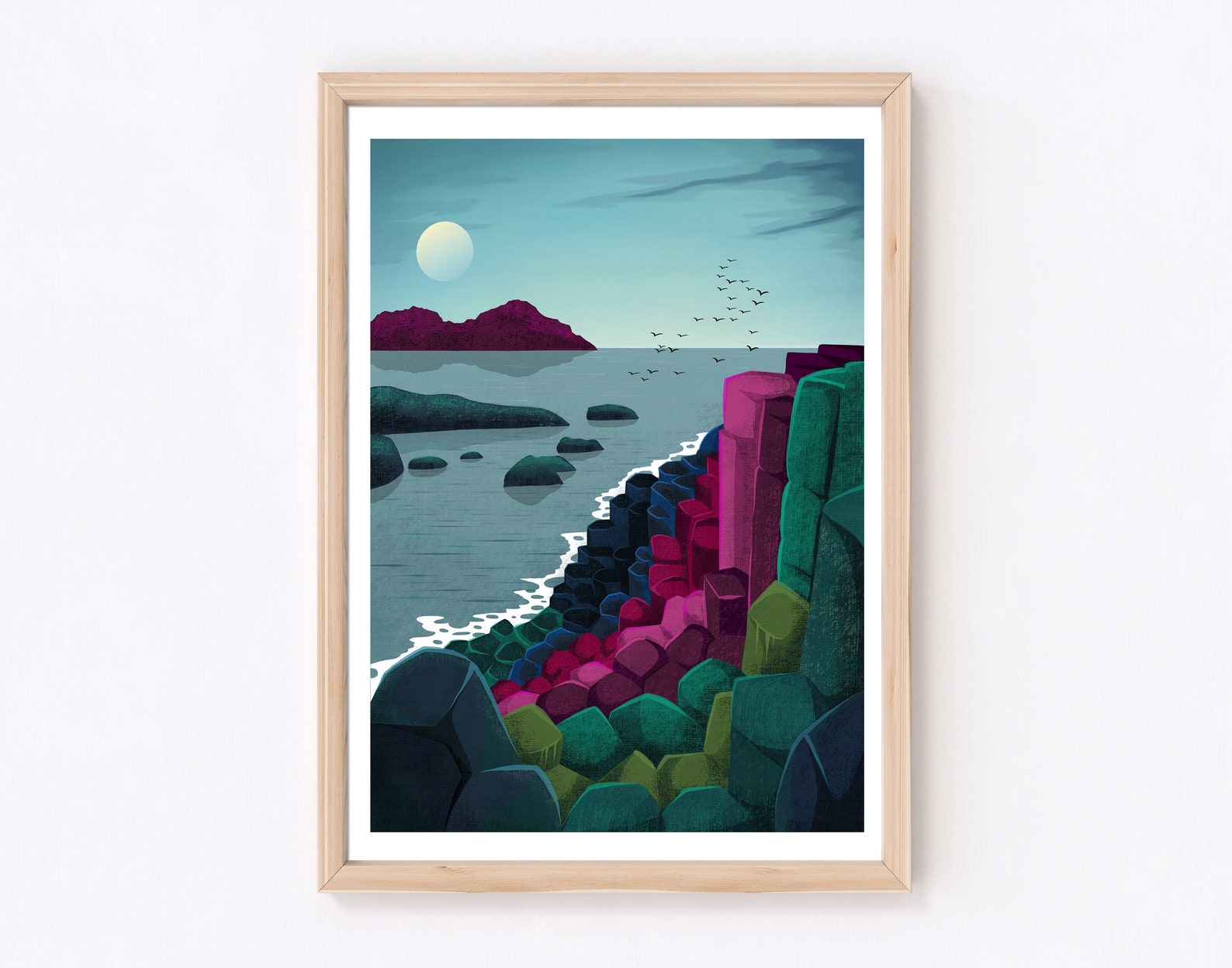 Ireland Print Giant's Causeway Northern Ireland - Etsy