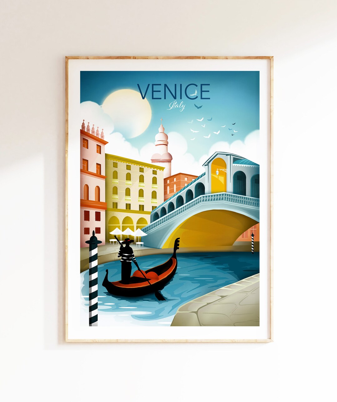 Venice Print, Italy Wall Art, Venice Travel Poster, Wedding Gift ...