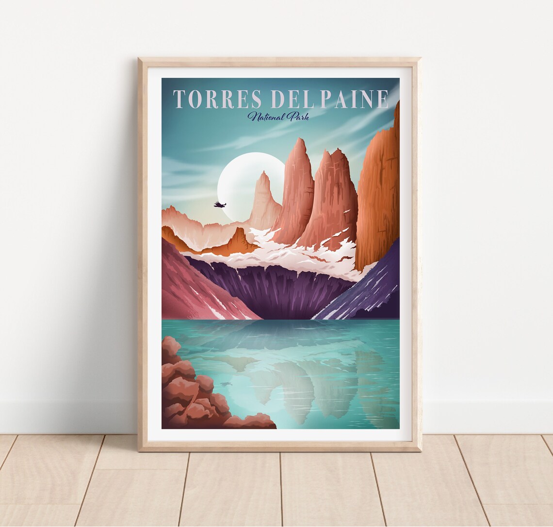 Torres Del Paine | National Park Poster | Chili Wall Art | Travel ...