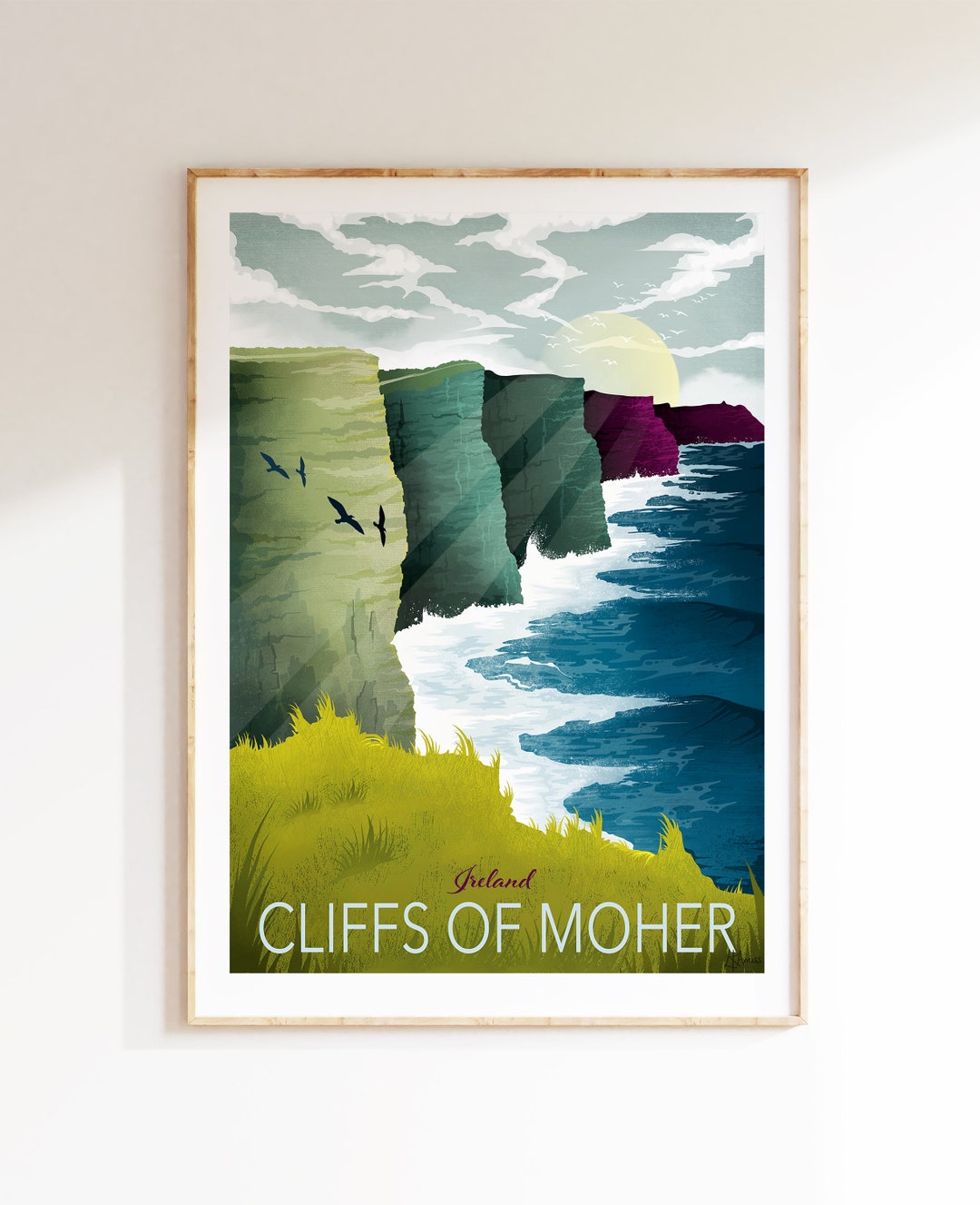 Cliffs of Moher | Irish Wall Art | Ireland Print | Irish Landscape ...