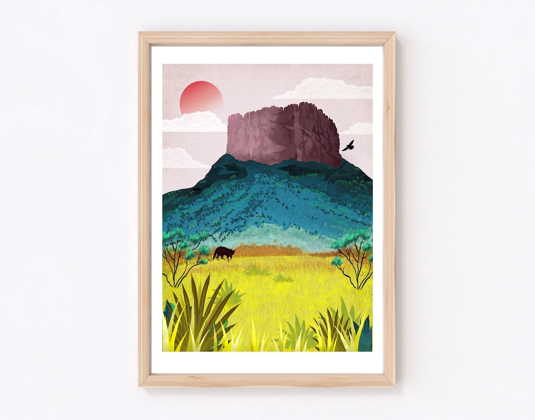 Big Bend Print National Park Poster | Texas Wall Art | Travel Poster ...