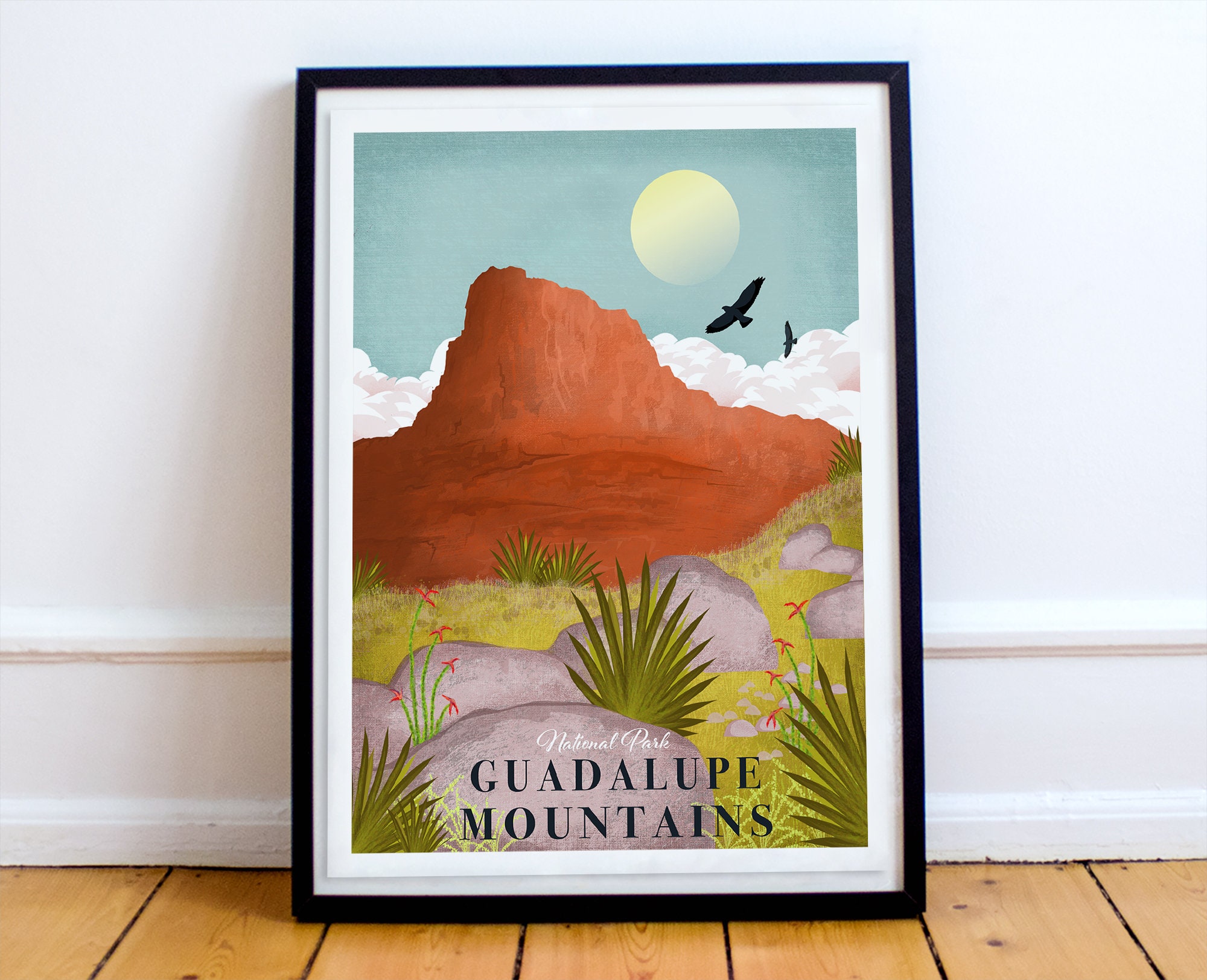 Guadalupe Mountains National Park Art Texas Wall Art | Etsy