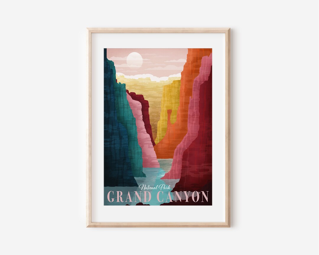 Grand Canyon Print National Park Poster Travel Print - Etsy