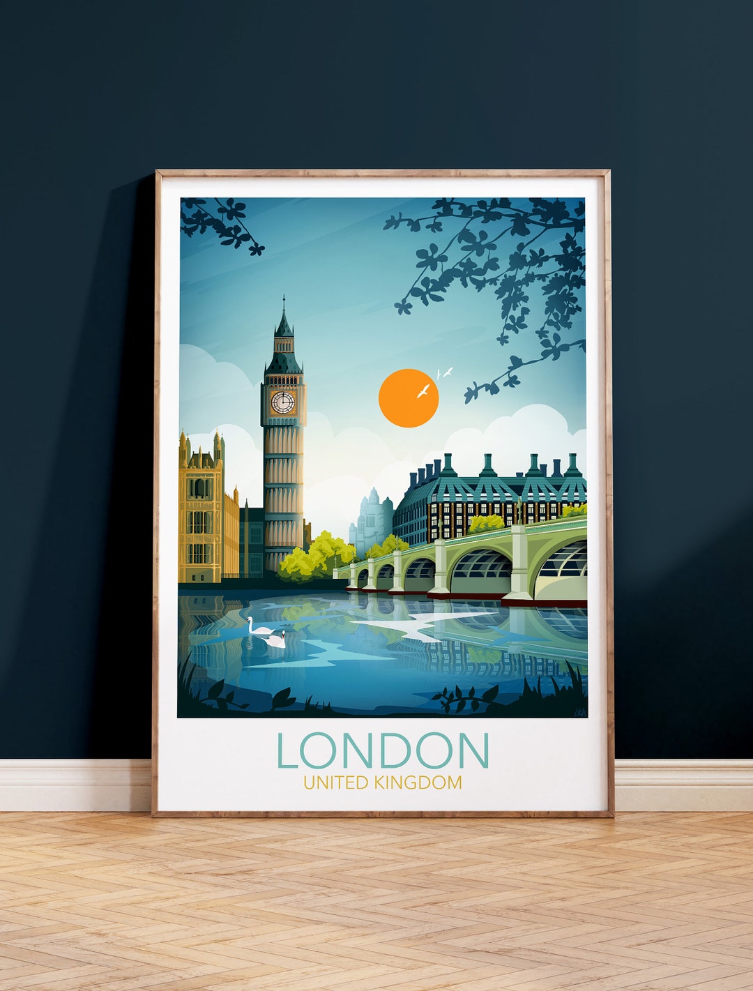 London Big Ben Print, Modern Travel Print, London Prints, London Poster ...