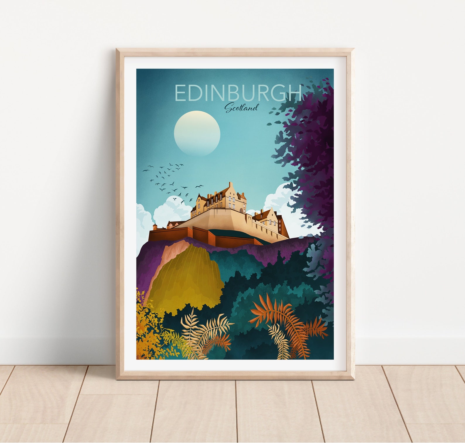Edinburgh Castle Edinburgh Print Scotland Print Scottish - Etsy