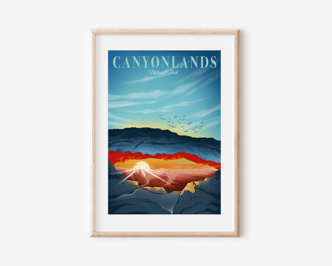 Canyonlands National Park Canyonlands Poster Utah Print - Etsy
