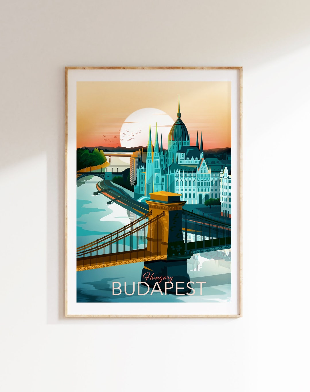 Budapest Print | Budapest Wall Art | Budapest Poster | Living Room ...