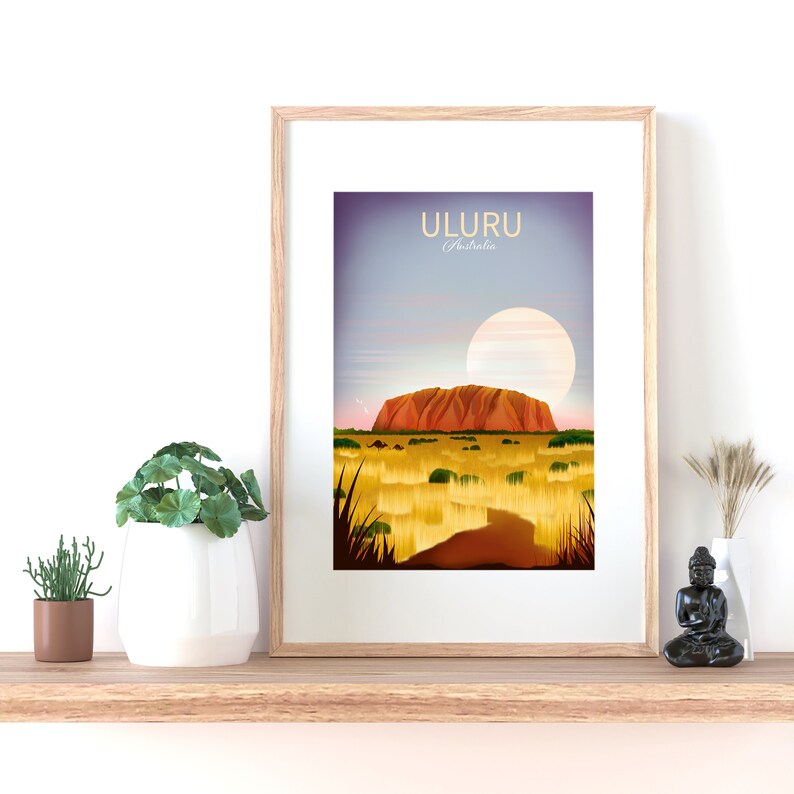 Uluru - Ayers Rock Print | Australia Print | Uluru Poster | Australia ...