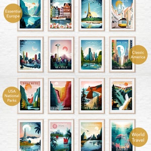 Custom Travel Poster, Our Favourite Places, Travel Gift, Travel Lover ...