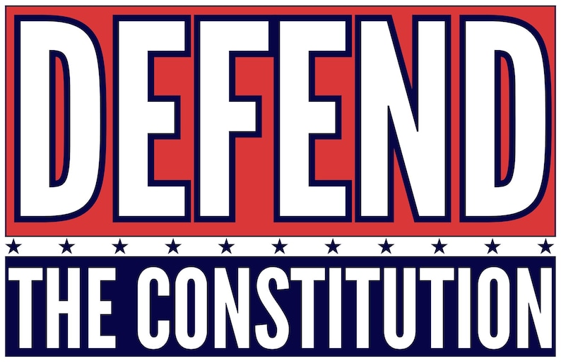 2 Defend the Constitution Protest Posters: Patriotic Printable Signs ...