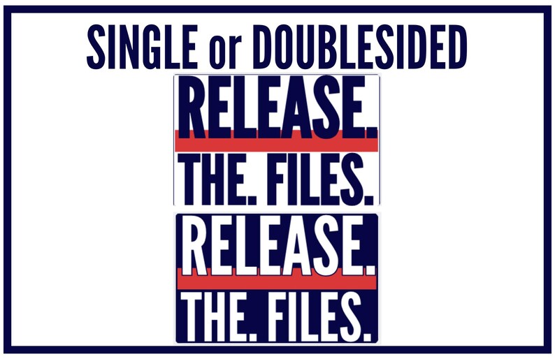 2 Release the Files Protest Signs, Epstein Files Signs, No Kings Rally ...