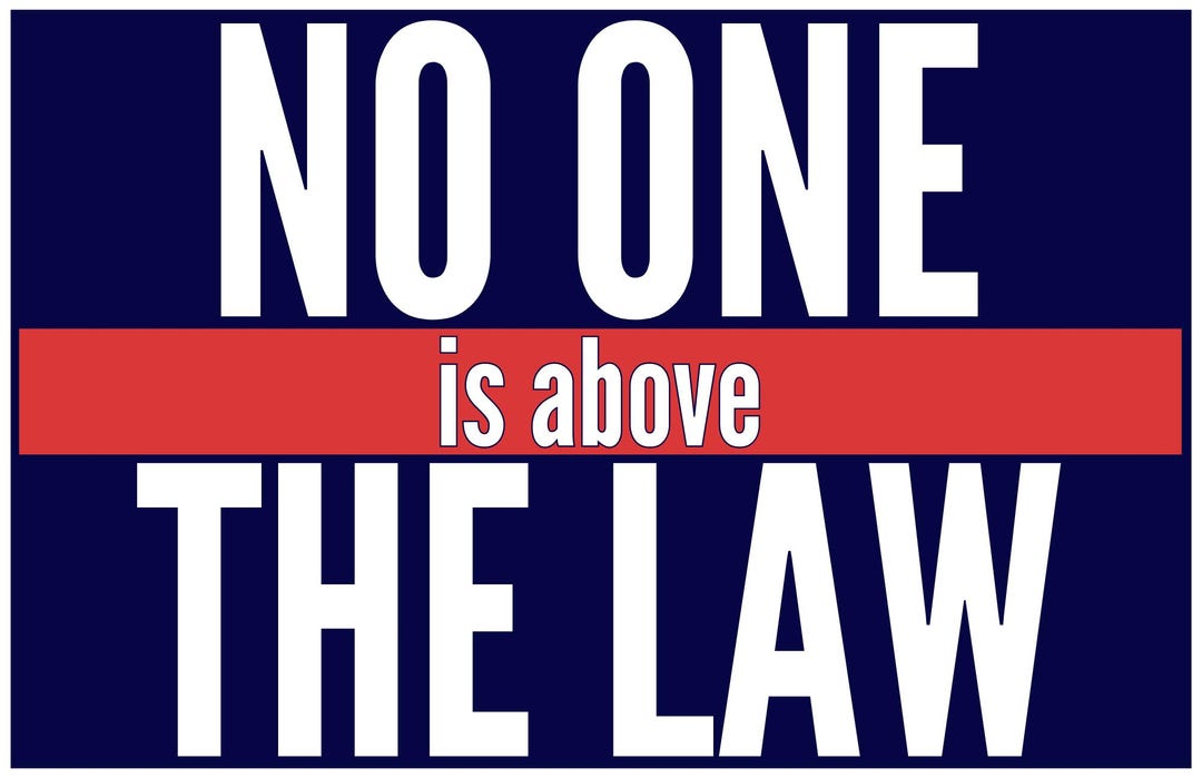 2 No One is Above the Law Graphic Protest Posters, Printable Signs ...