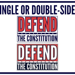 2 Defend the Constitution Protest Posters, Printable Signs ...
