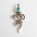 Balinese Sterling Silver Turquoise Om Symbol Mantra Pendant / - Etsy