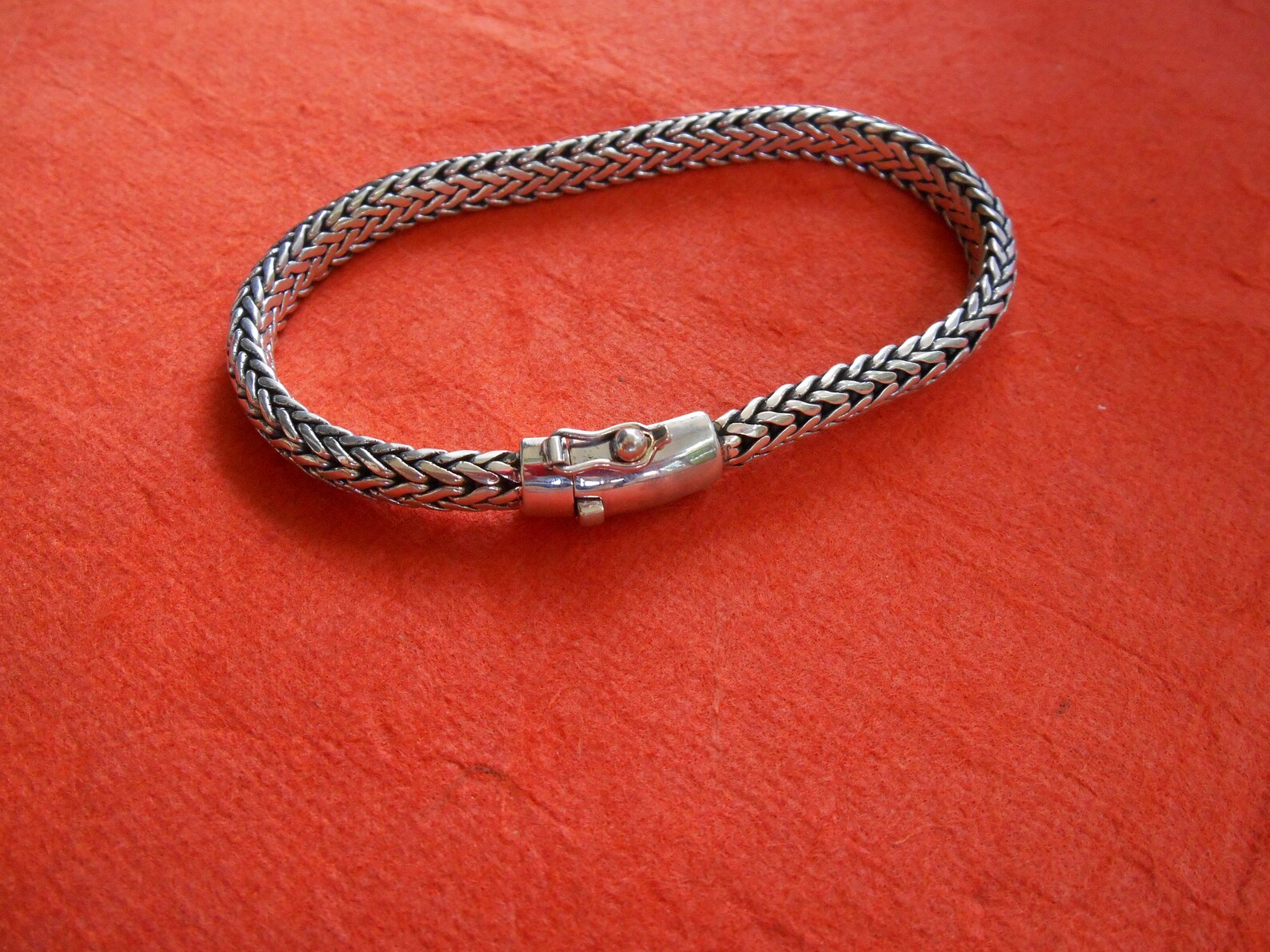 Solid Thick Solid Sterling Silver Bracelet / Silver 925 / Bali - Etsy