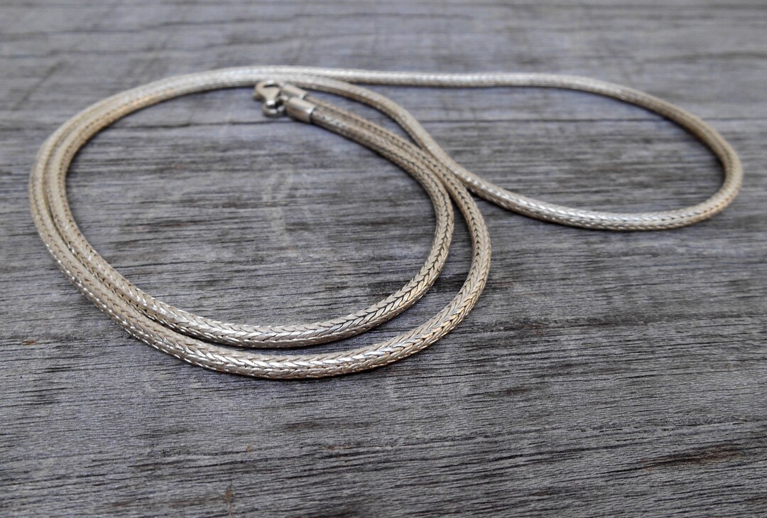 Balinese Chain Solid Sterling Silver Necklace / Silver 925 / Bali ...