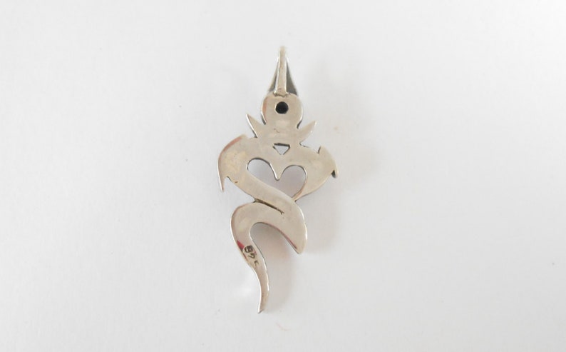 Balinese Sterling Silver Turquoise Om Symbol Mantra Pendant / - Etsy