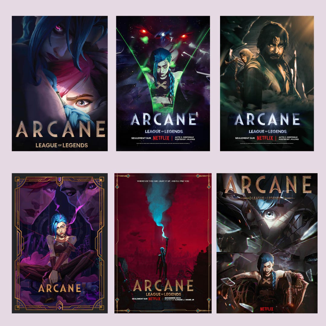 15 Printable Arcane League of Legends Season 1, Season 2 Animation ...