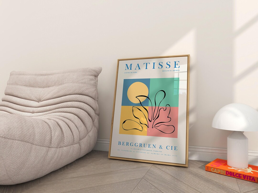 Henri Matisse Colorful Cut Outs Leaves Canvas Art Matisse Exhibition ...