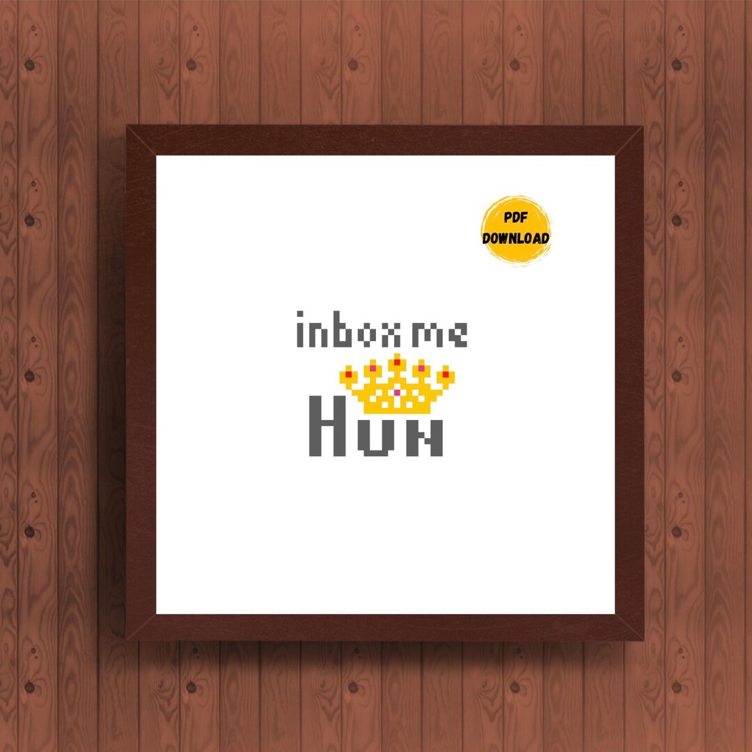 Inbox Me Hun Cross Stitch Pattern - Etsy