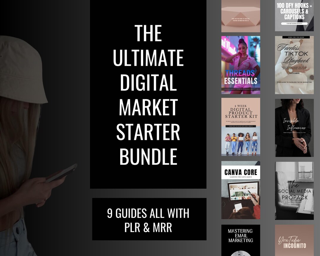 Ultimate Digital Marketing Starter Kit | 9 PLR/MRR Guides + Free Bonus ...