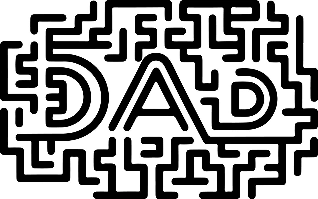 Dad Maze Design, SVG, PNG, Cricut, Print, Dad Day - Etsy