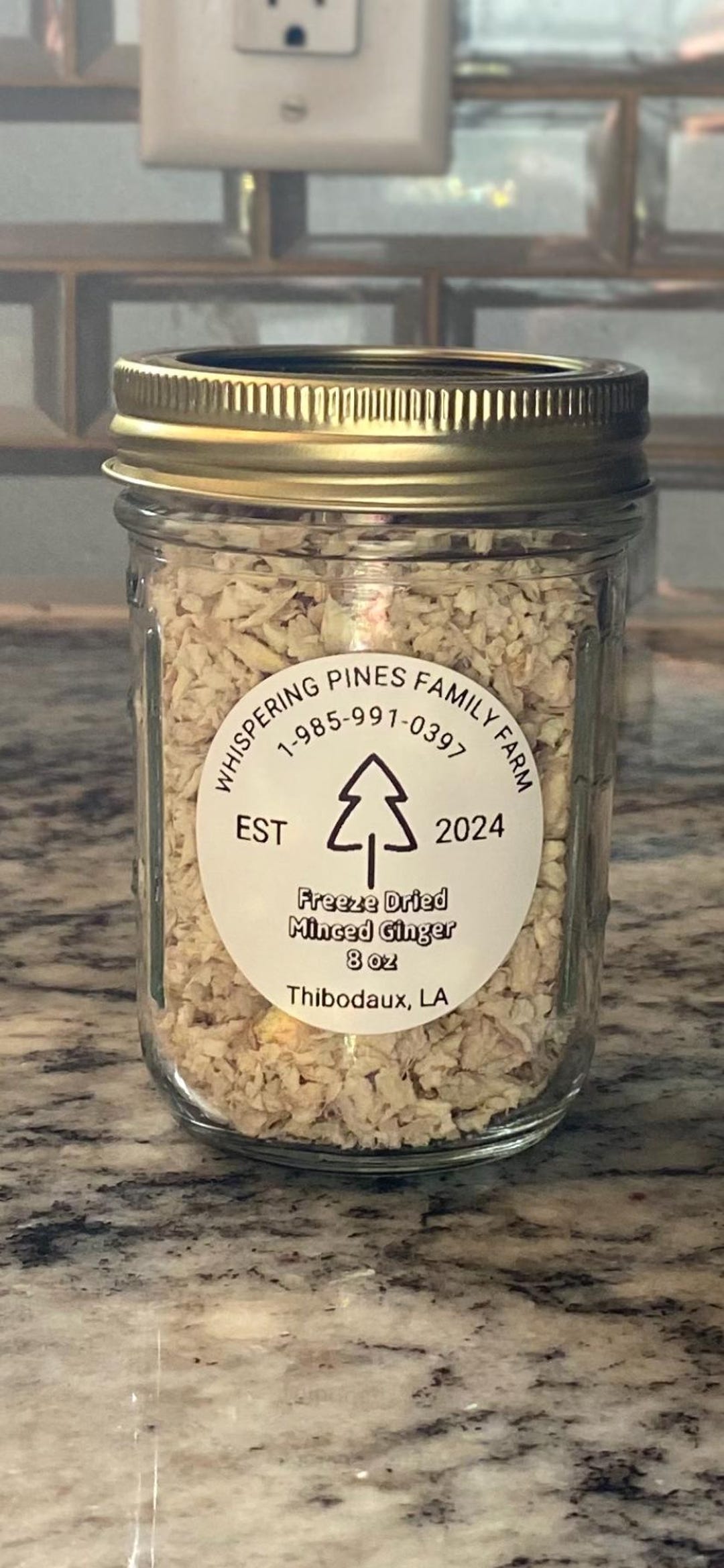 Freeze Dried Fresh Minced Ginger - Etsy