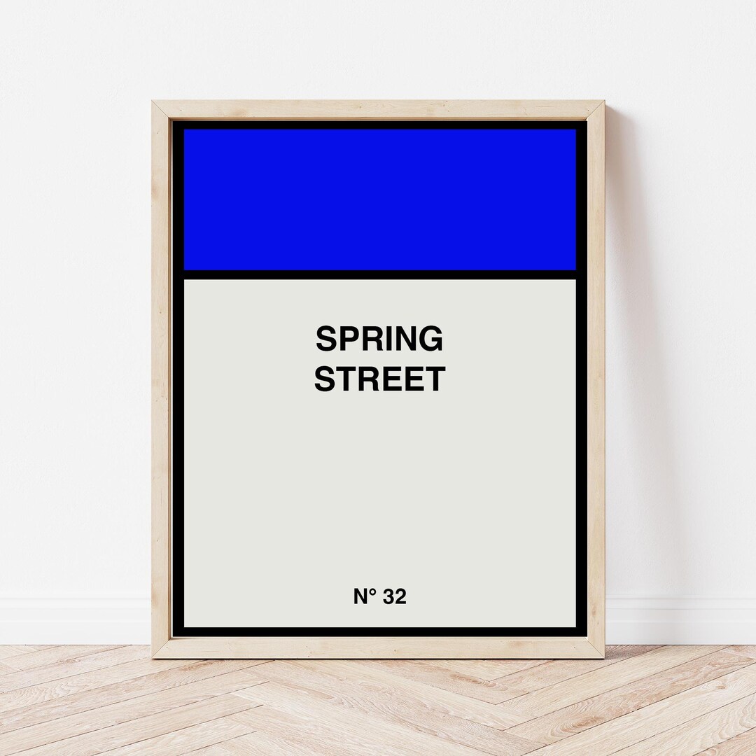 Custom Street Name Art Poster Personalized Housewarming Gift Decor for ...