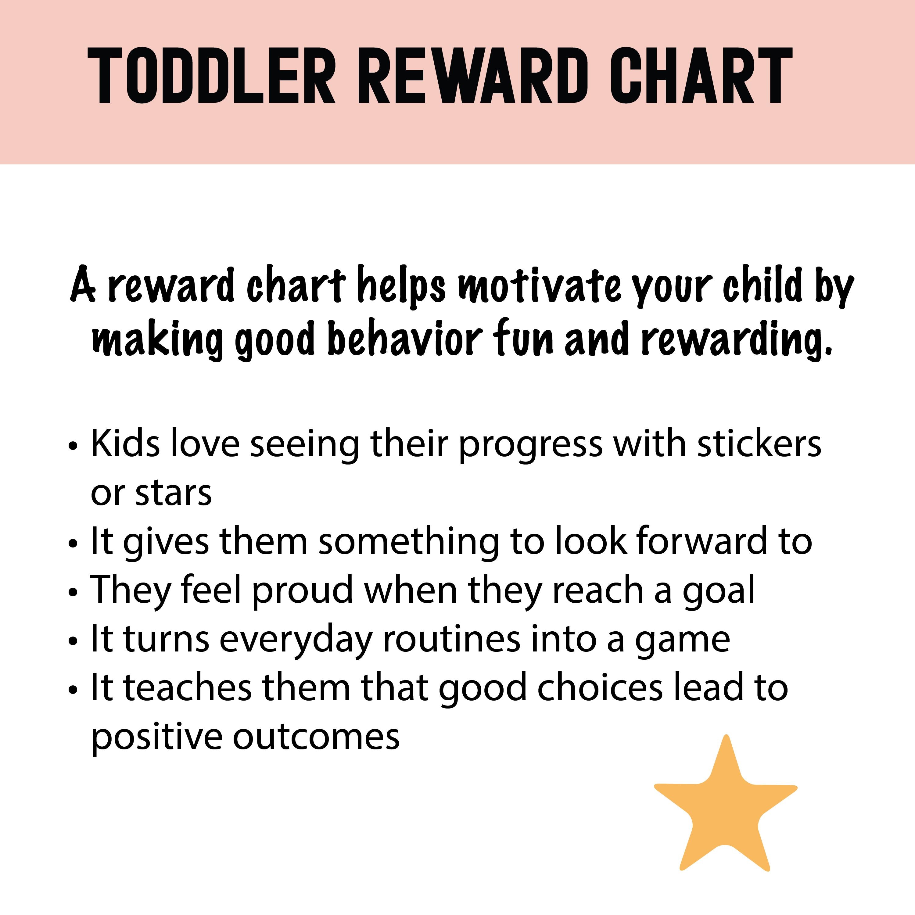 Printable Behavior Chart for Toddlers Ages 3-6: Editable PDF Daily ...