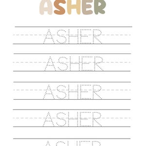 Name Tracing Custom Handwriting Worksheet Preschool Handwriting ...