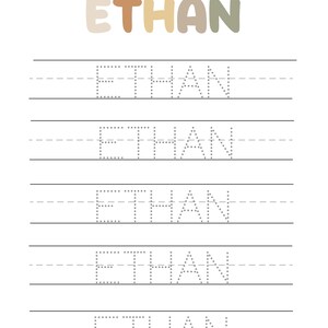 Name Tracing Custom Handwriting Worksheet Preschool Handwriting ...