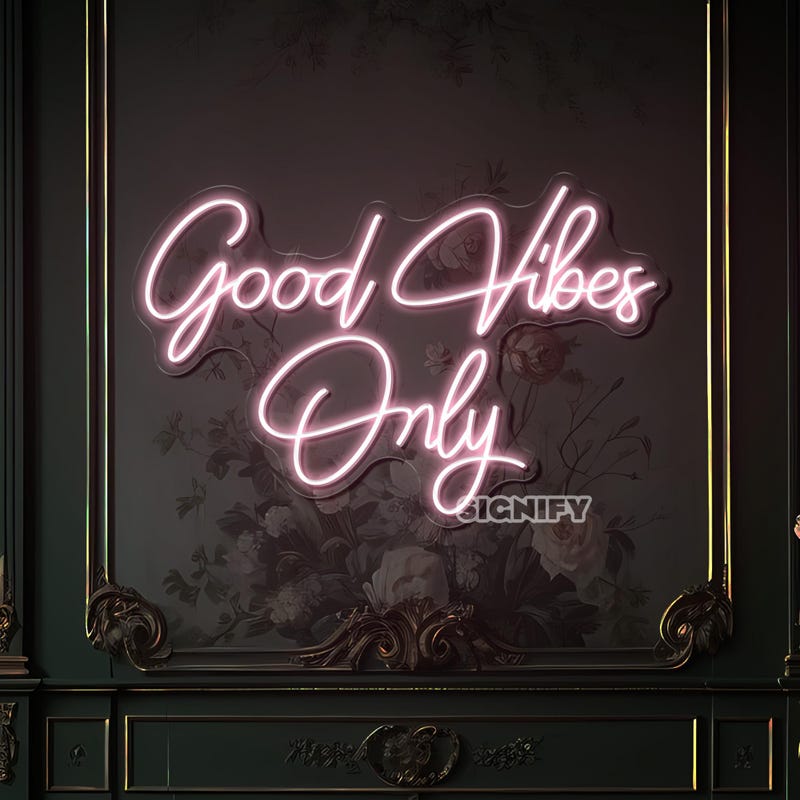Good Vibes Neon Sign - Etsy