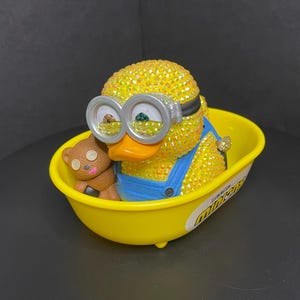Bob the Minion Custom Rhinestoned Tubbz - Etsy