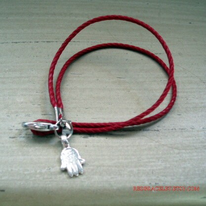 Hamsa Bracelet Red Bracelet Hamsa Charm Luck Cameo by - Etsy
