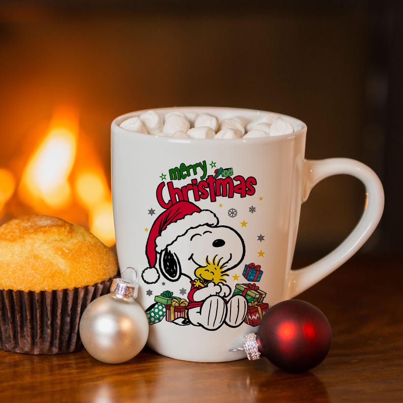 Funny Snoopy and Woodstock Merry Christmas PNG, Peanut Holiday Cartoon ...