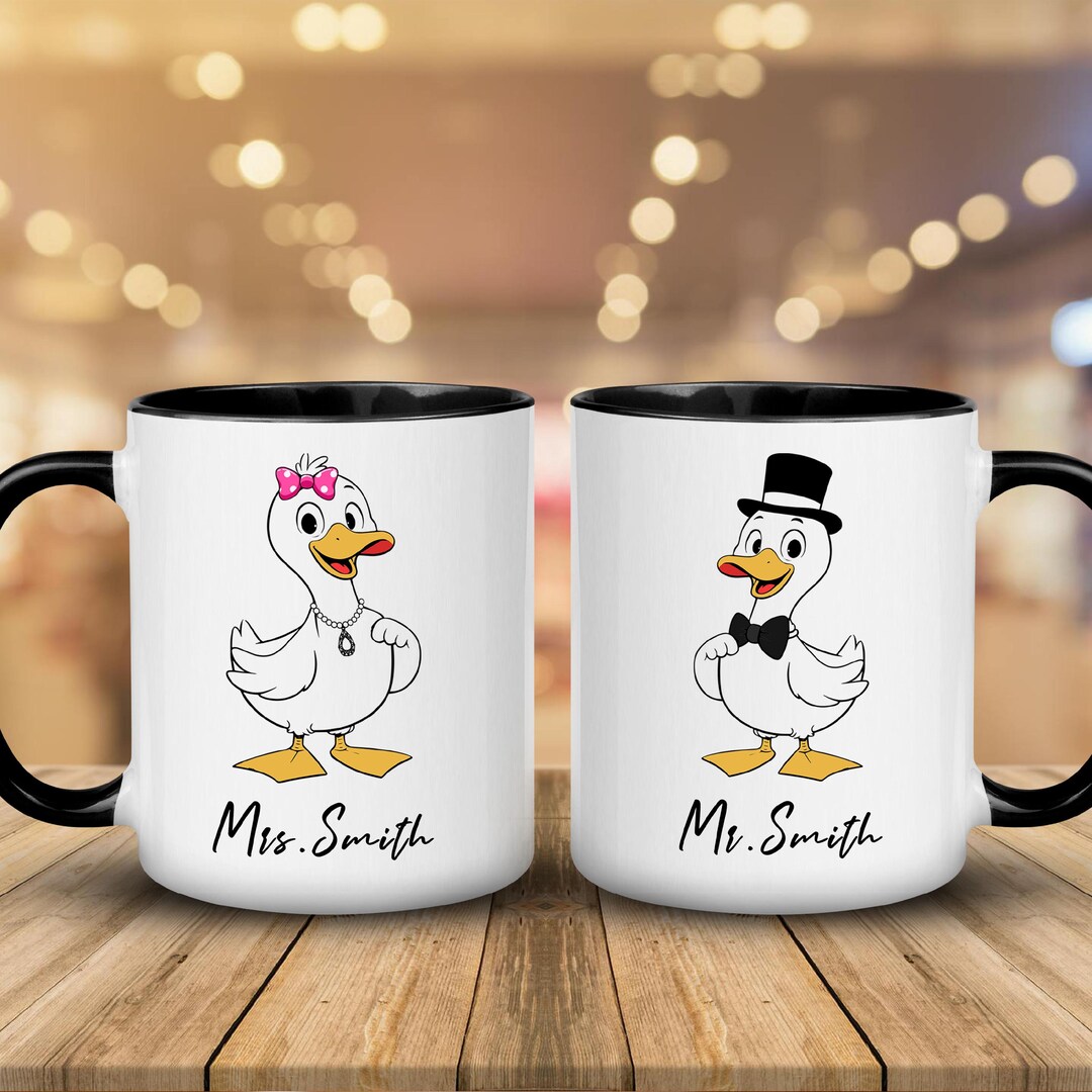 Personalized Mr. and Mrs. Silly Goose Wedding Mug Engagement Coffee Mug ...