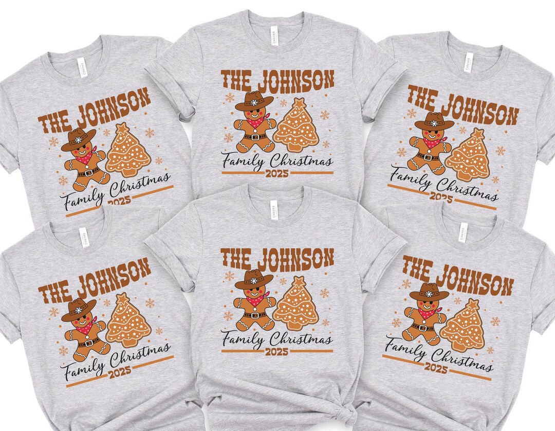 Matching Family Christmas Shirts, Gingerbread Family Christmas Tees ...